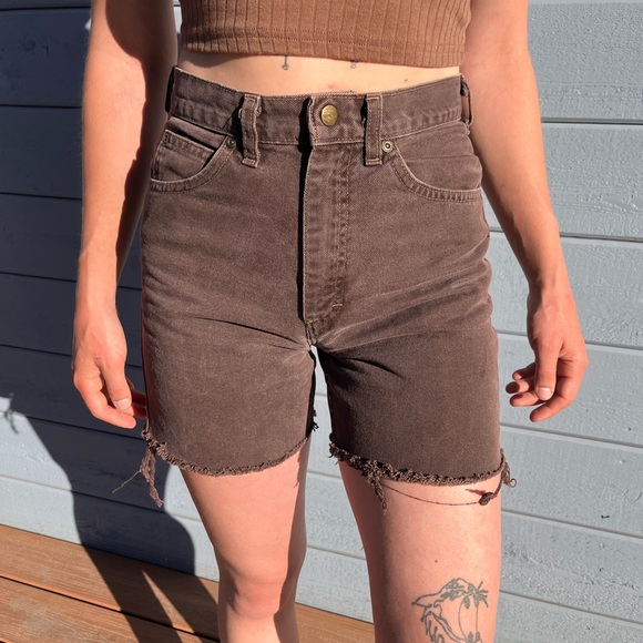 new legends | Shorts | Vintage Brown Jean Shorts | Poshmark